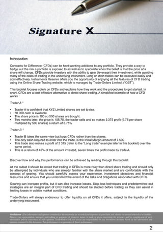 Trade-Orders - Retail Contracts for Difference | PDF