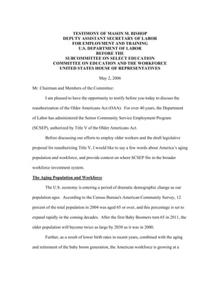 SCSEP_Testimony_5-2-06 | PDF