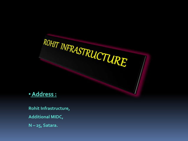 Presentation Rohit infra | PPT