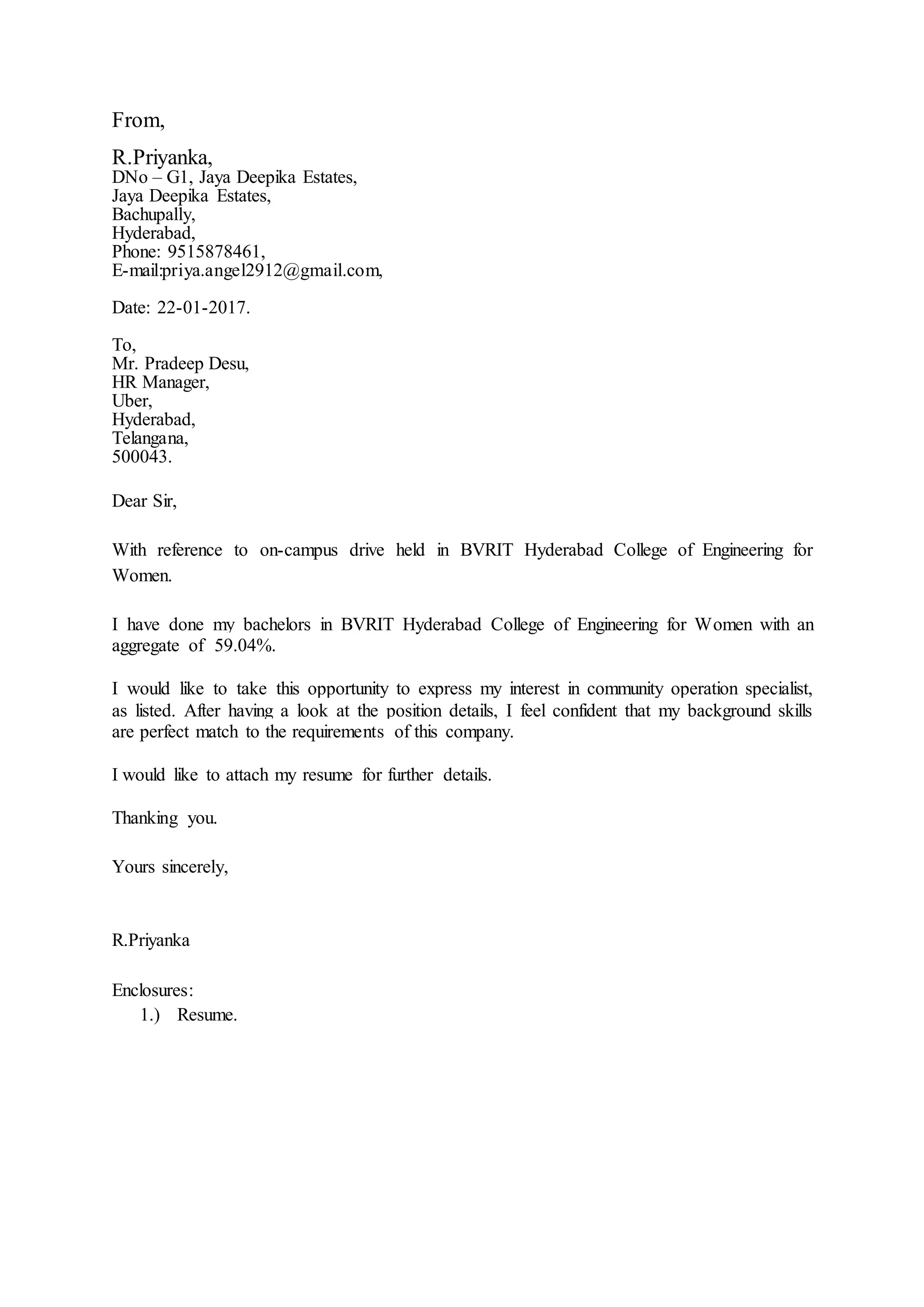 Coverletter 1239 | PDF