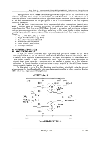 High Step-Up Converter with Voltage Multiplier Module for Renewable Energy System | PDF