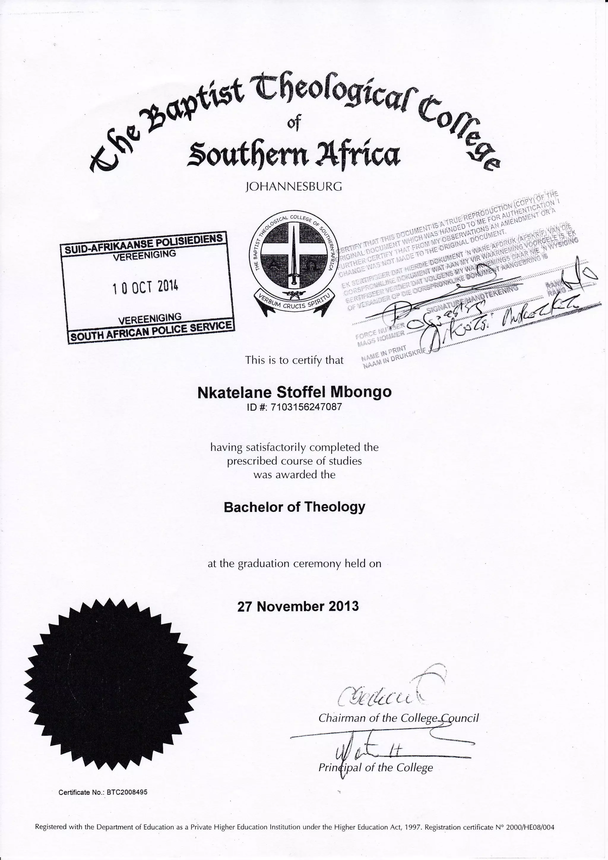 BTh DEGREE BTC | PDF