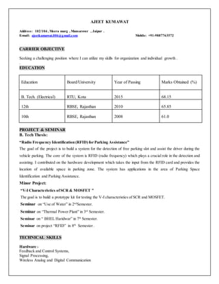 Ajeet Updated Resume | PDF