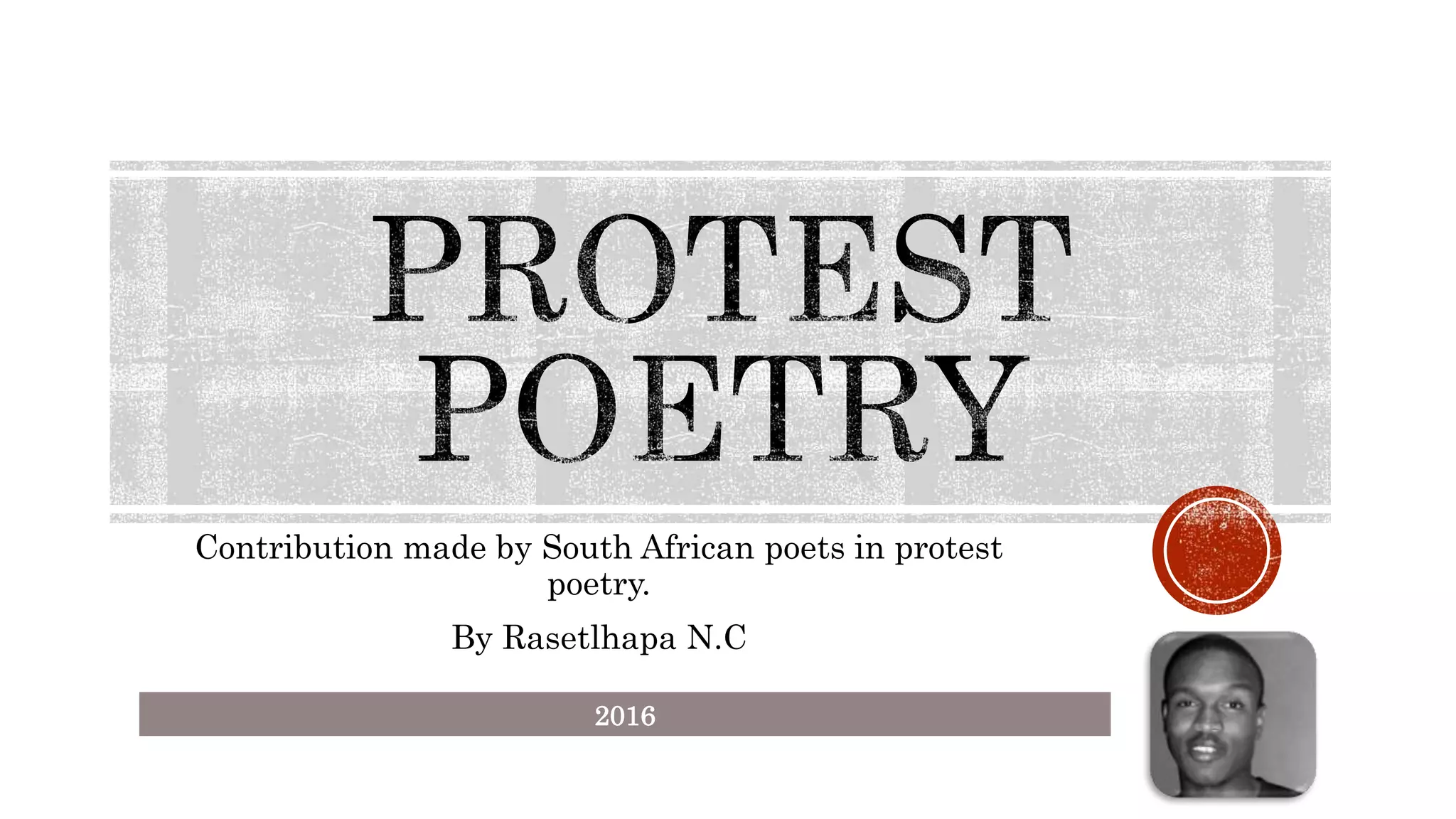 Protest Poetry | PPTX