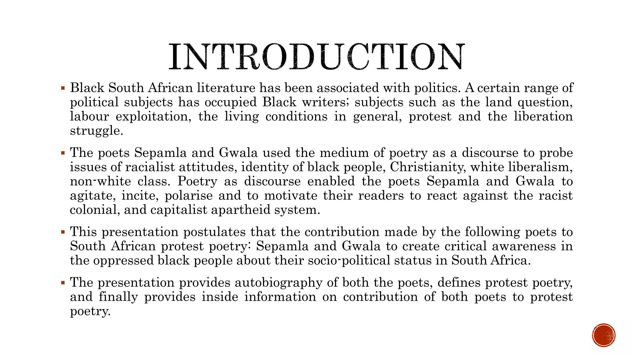 Protest Poetry | PPTX