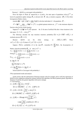 Quantum-inspired artificial fish swarm algorithm based on the Bloch sphere searching | PDF