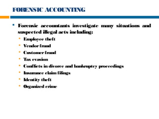 Introduction to Forensic Accounting | PPT