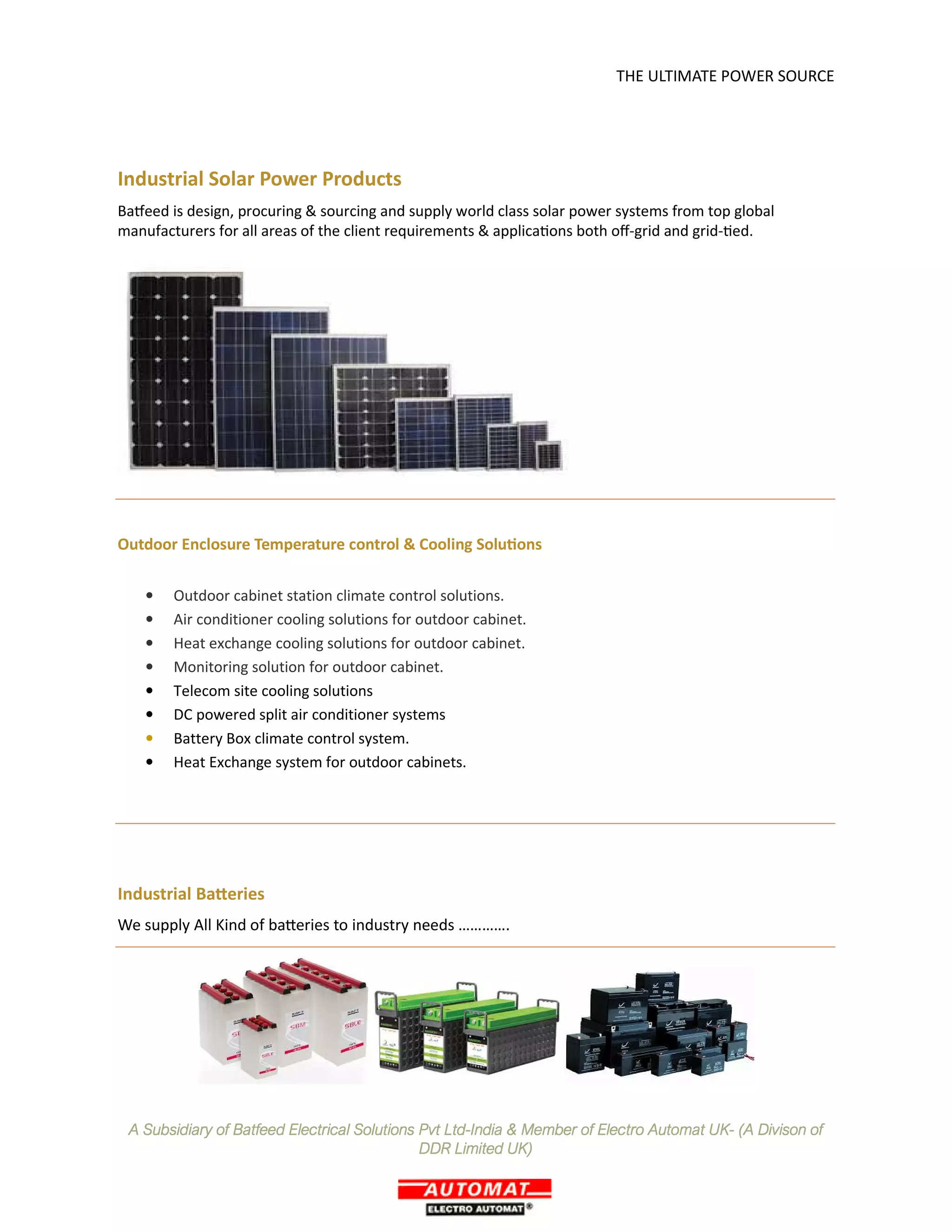 COMPANY PROFILE BATFEED.1 | PDF