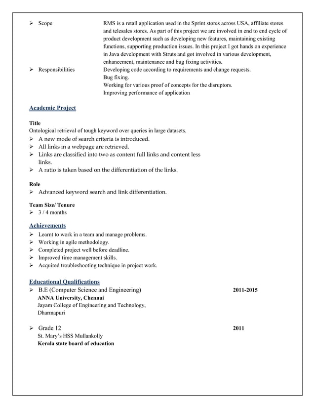 Delphin Jose resume | PDF