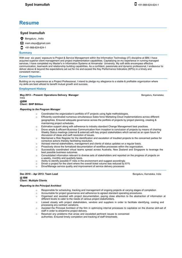 inam_resume | PDF