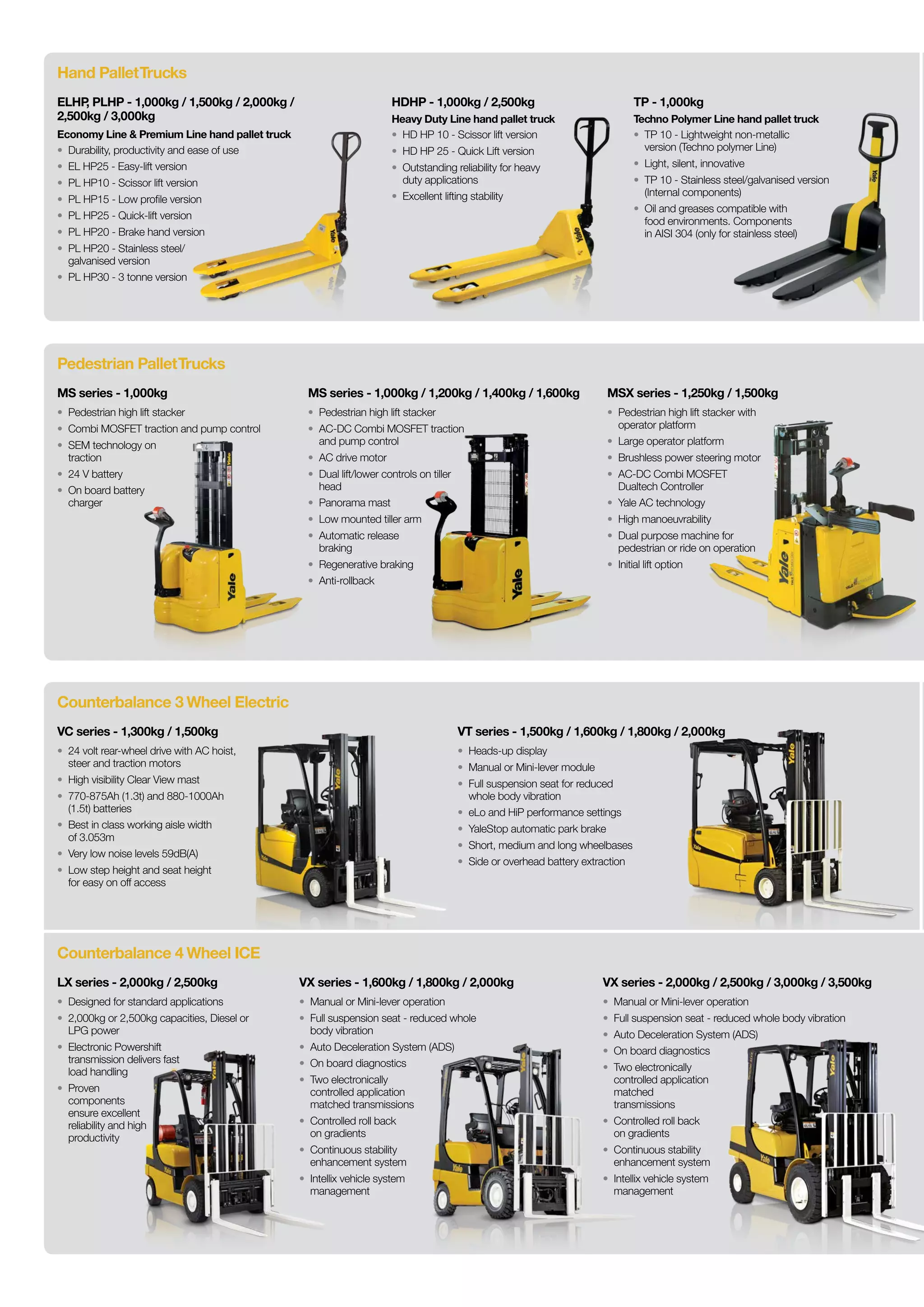 Complete Yale Range Brochure | PDF