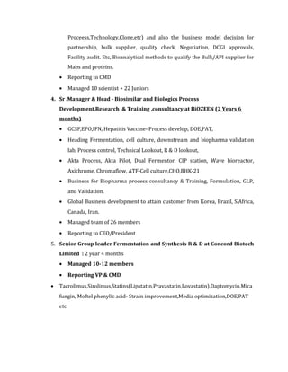 Dr Sumant Chaubey CV | DOC