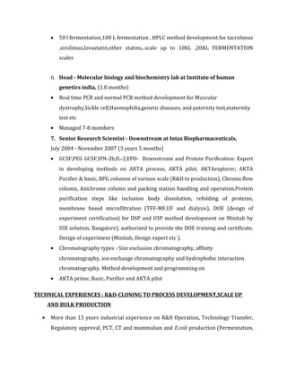 Dr Sumant Chaubey CV | DOC
