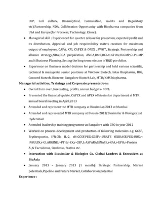Dr Sumant Chaubey CV | DOC