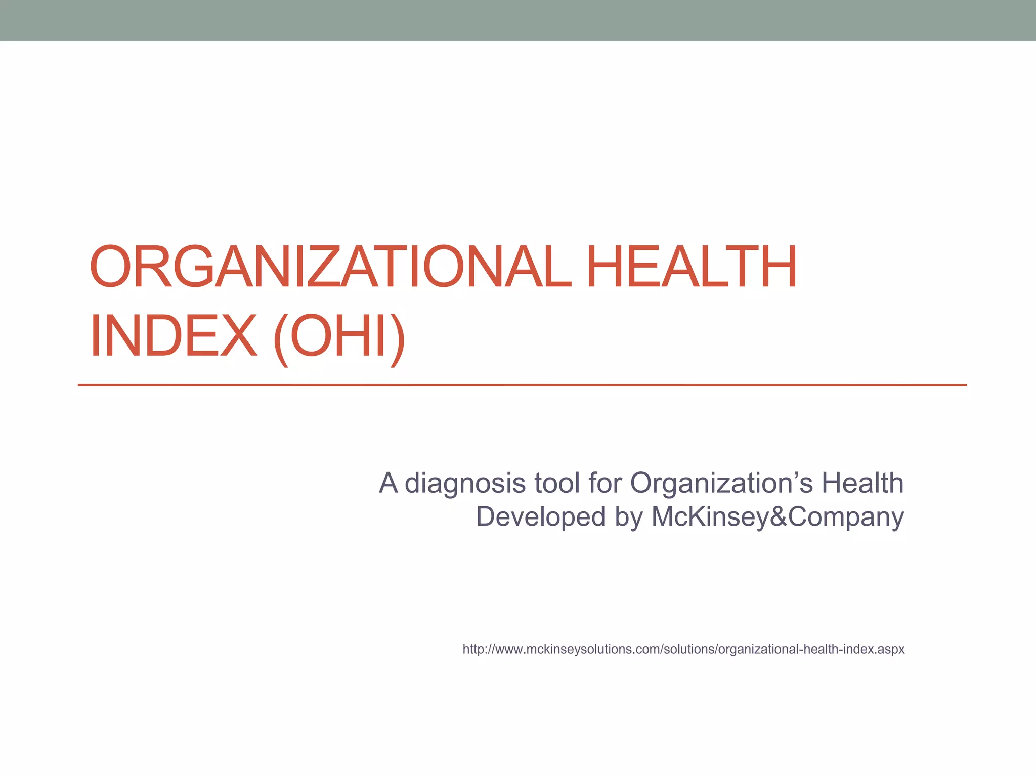 Organizational Health Index | PPTX