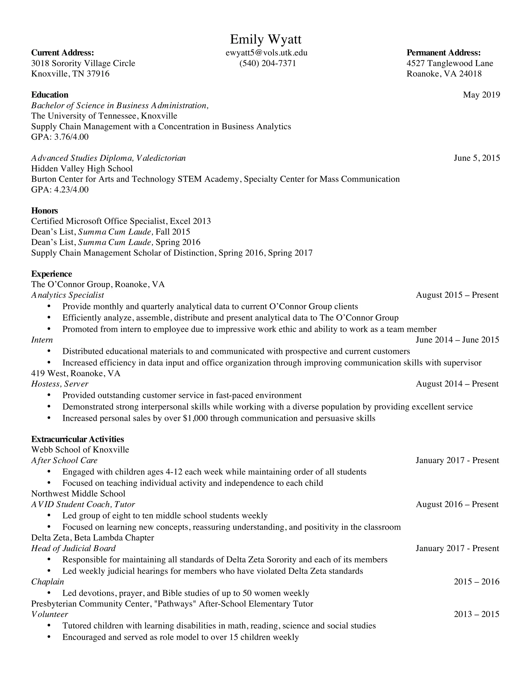 Emily Wyatt Resume 2:2017 | PDF