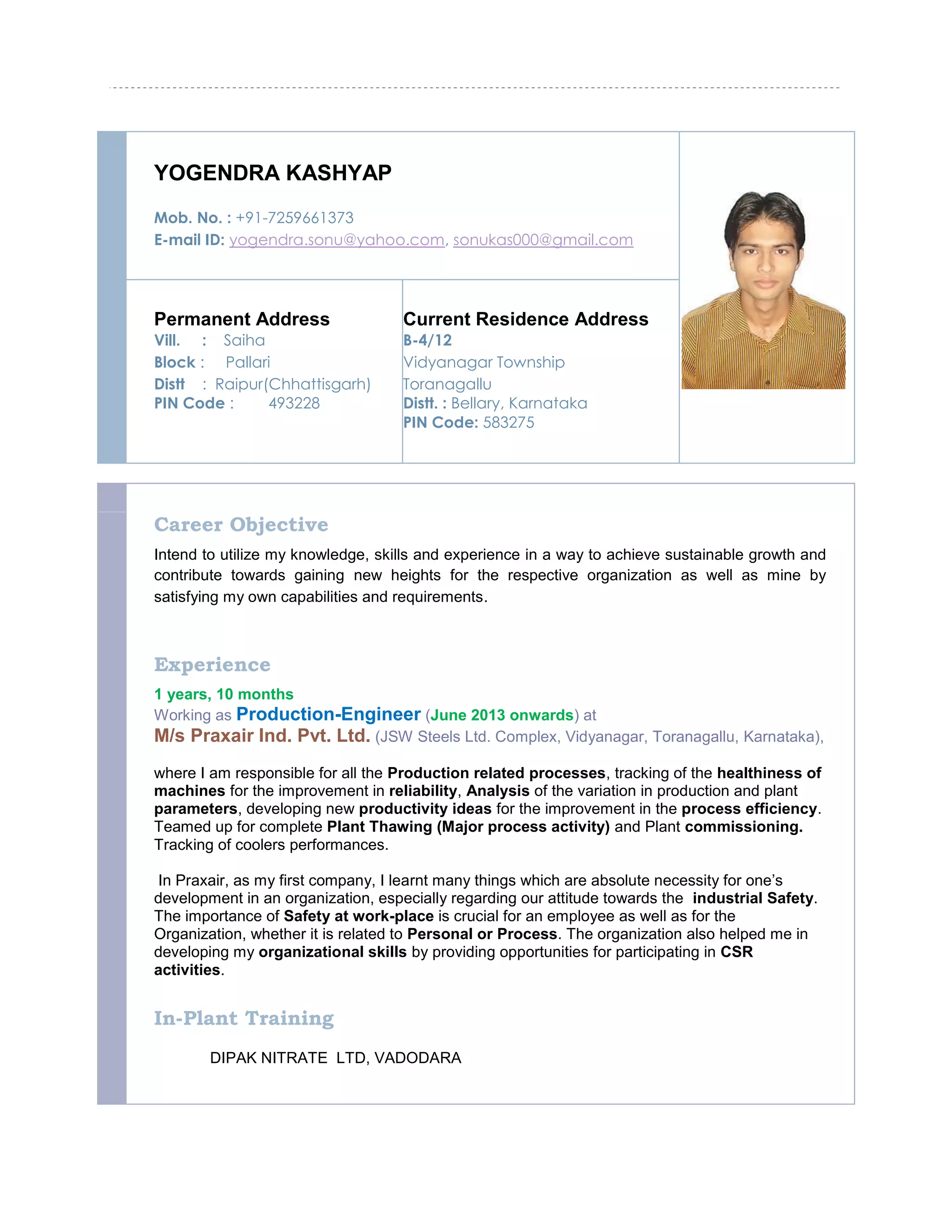 Yogendra Resume | PDF