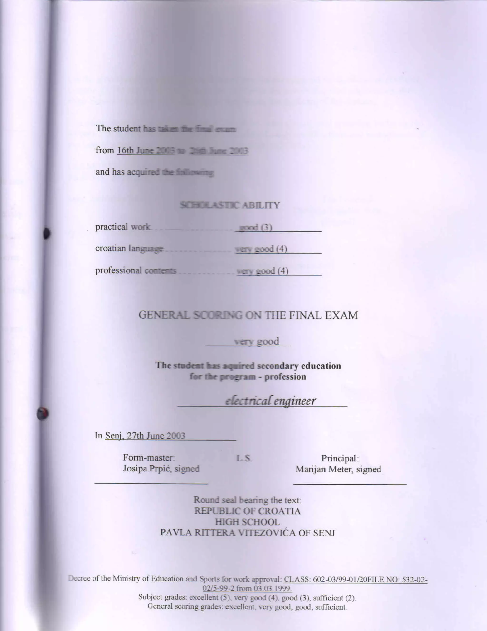 Diploma of final exam ENG | PDF