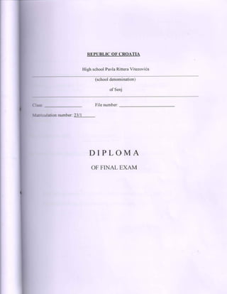 Diploma of final exam ENG | PDF