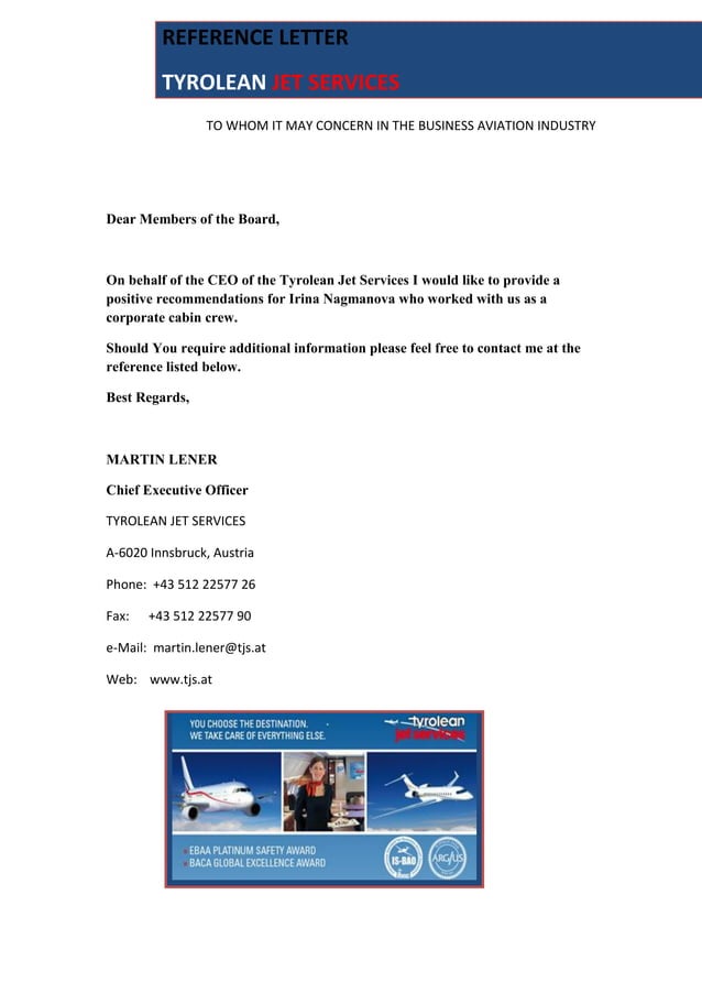 REFERENCE TYROLEAN JET SERVICES | PDF