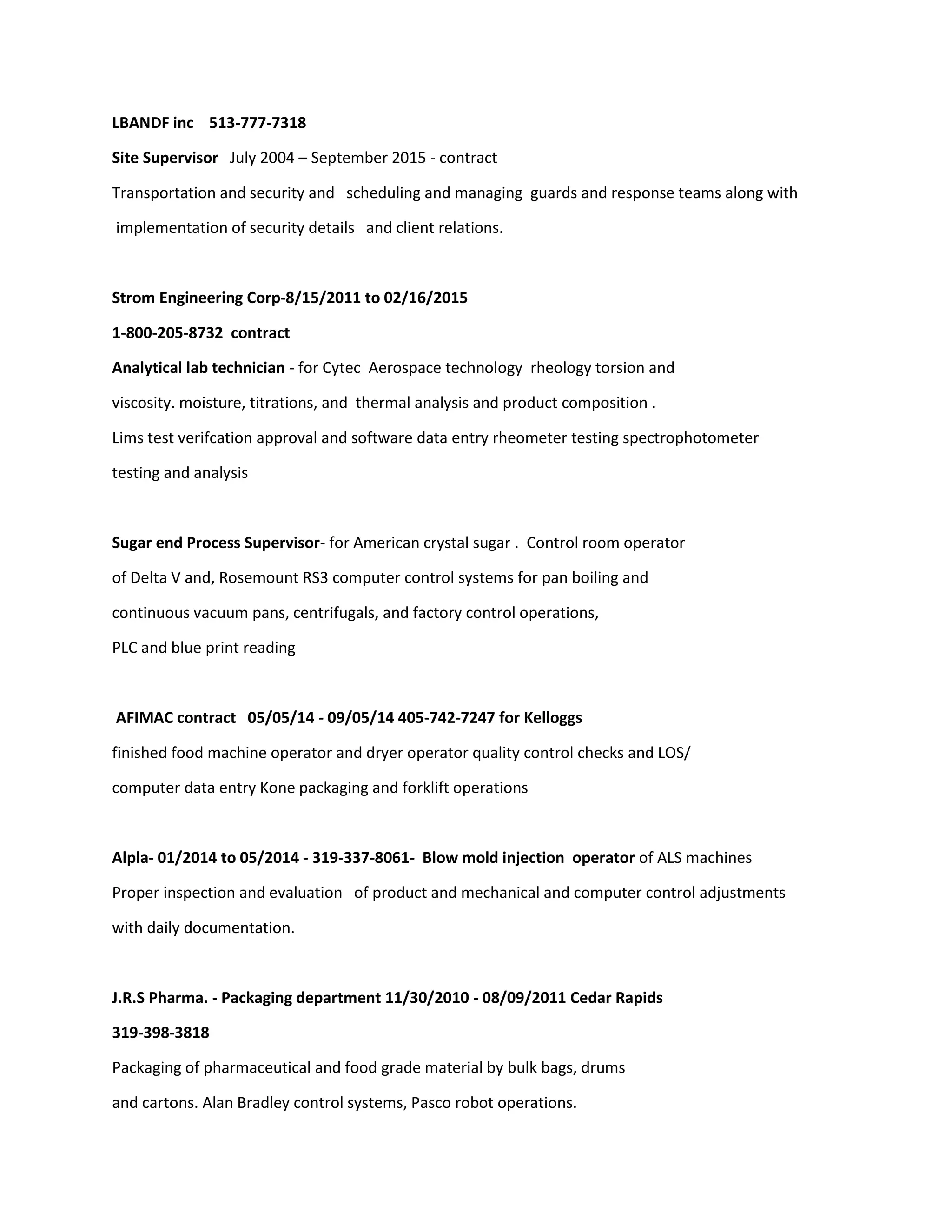 Randy Resume 112516 pdf | PDF