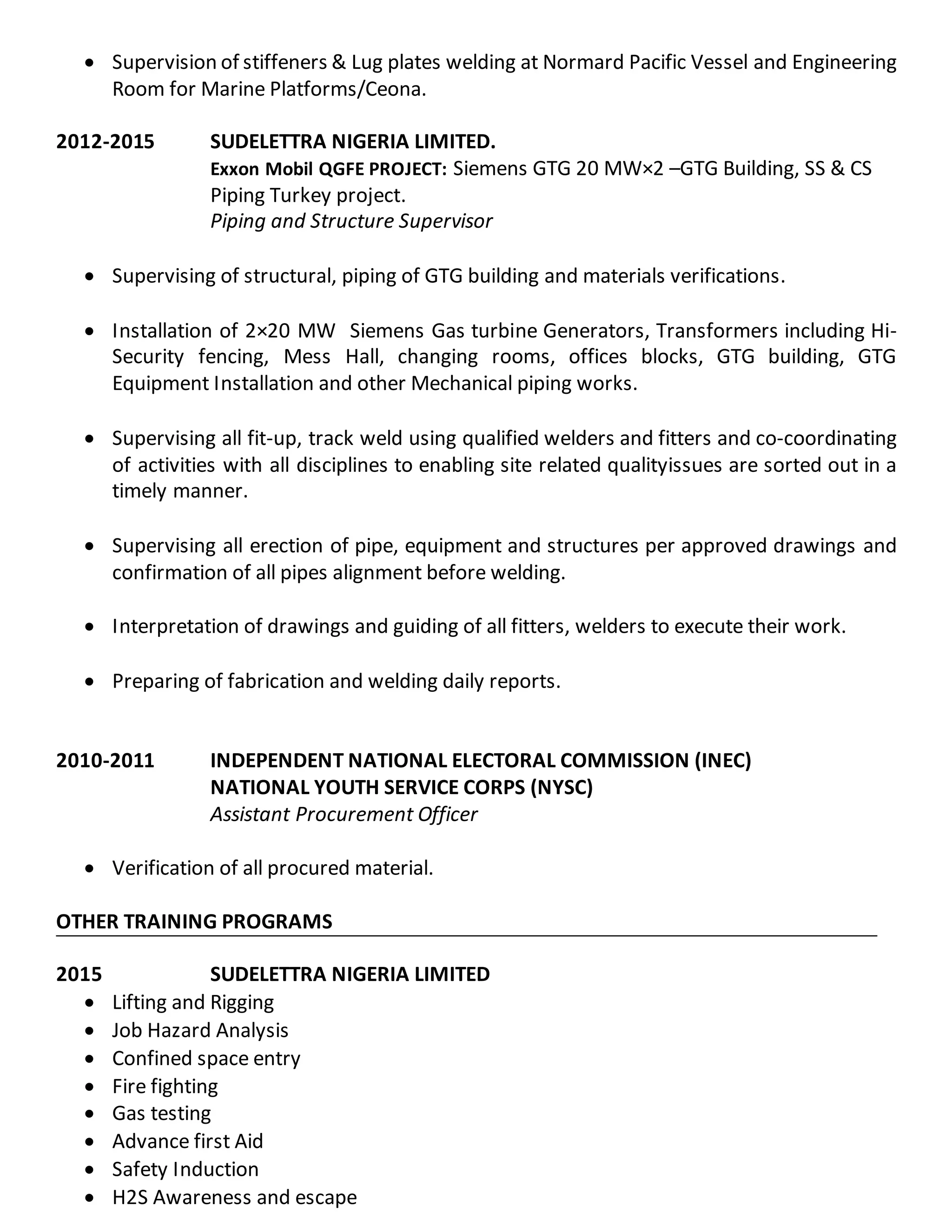 JOHNSON, UBONG ETUKUDO CVdoc - Copy | DOCX | Business and Finance