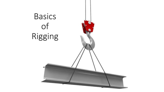 Rigging Basics: Types, Inspection, Hitches & Angles | PPT