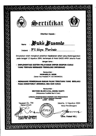 26.9.16 Sert.Kepabeanan | PDF