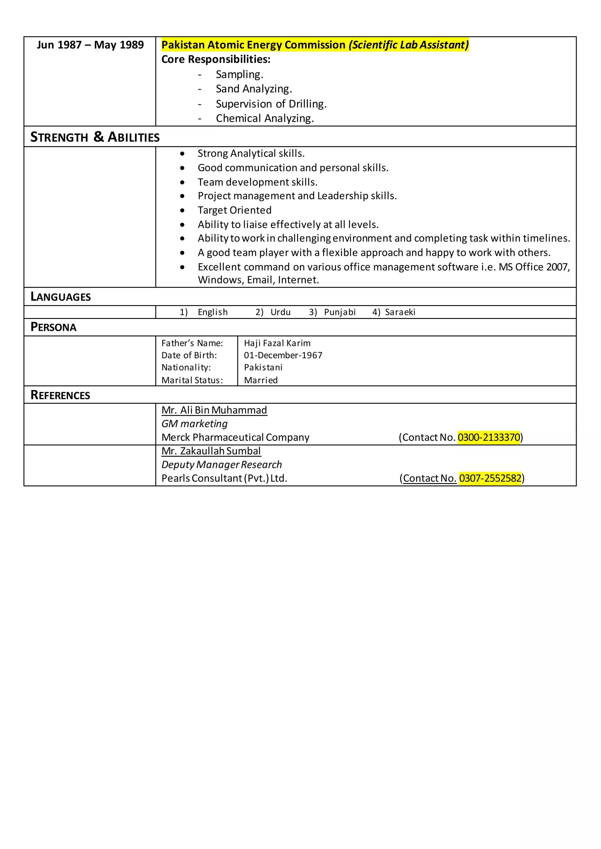 CV-Tahir Maqbool | PDF