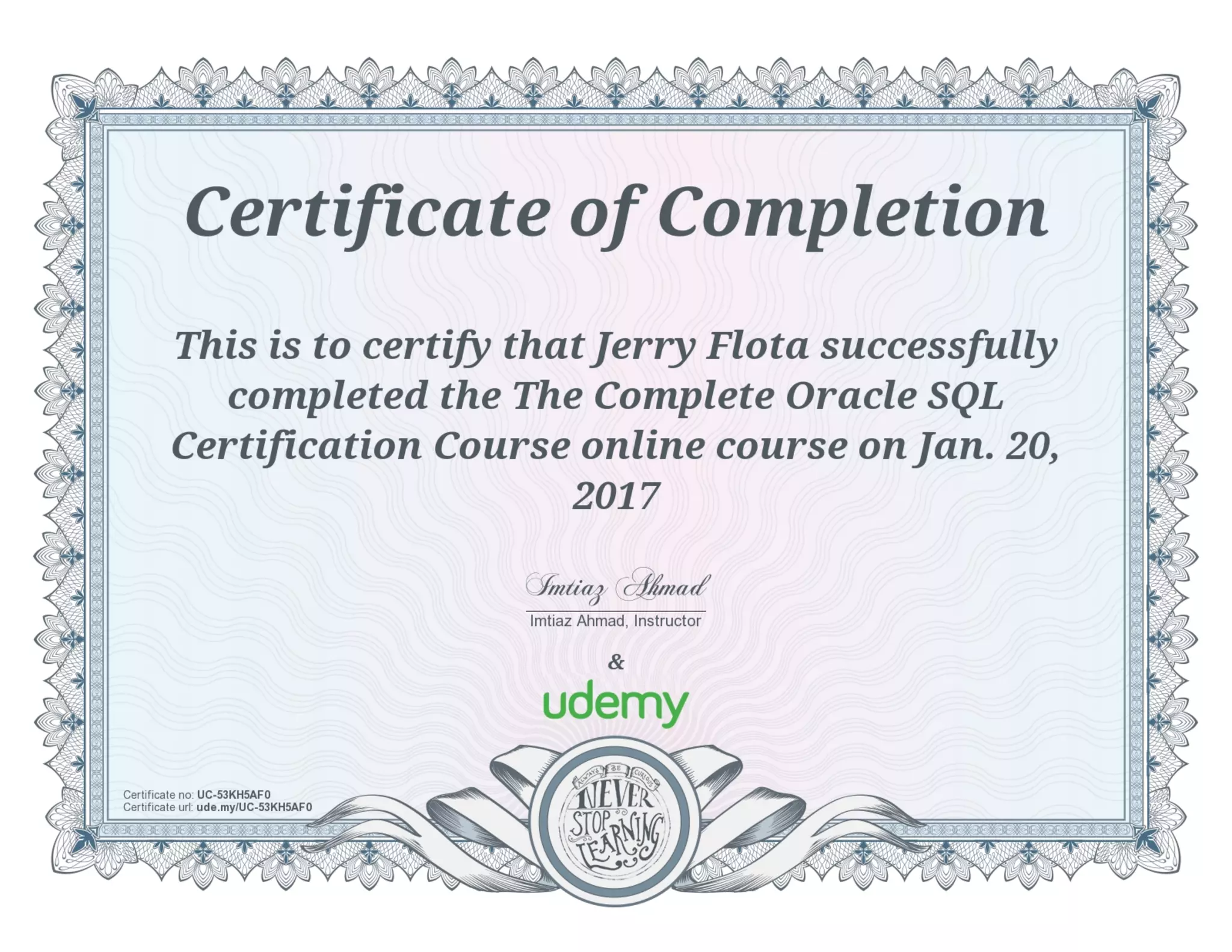 Certificate of Completion | PDF
