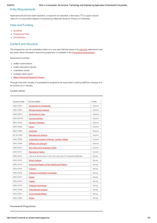 MSc in Composites_ the Science, Technology and Engineering Application ...