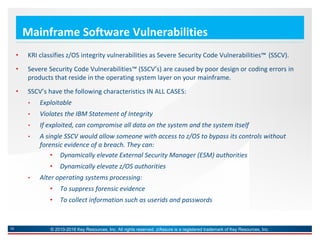 Closing Mainframe Integrity Gaps | PPT