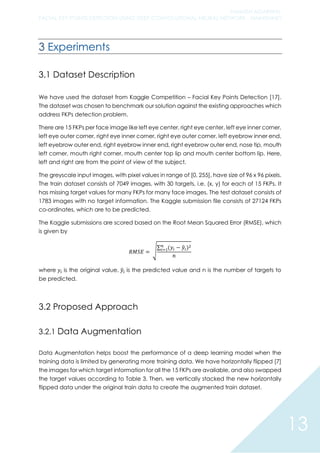 Facial Key Point Detection Report | PDF