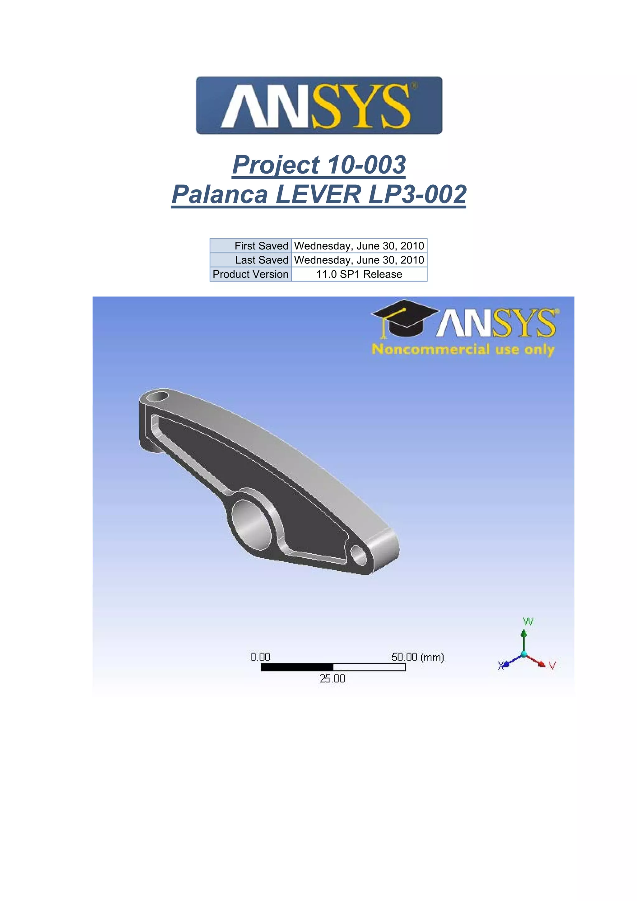 Project 10-003 Palanca LEVER LP3-002 | PDF