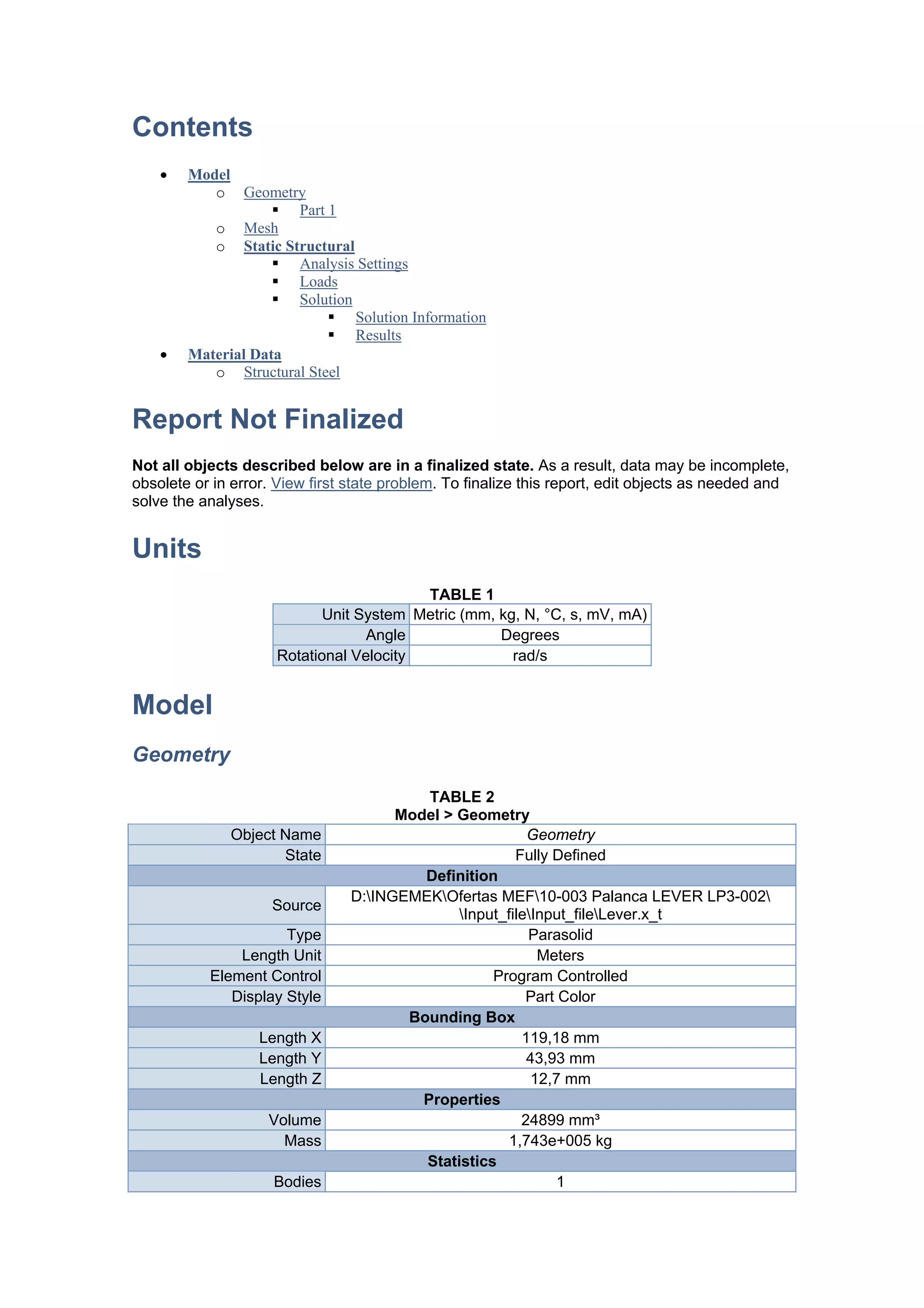 Project 10-003 Palanca LEVER LP3-002 | PDF