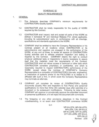 Schedule - Q - Copy | PDF