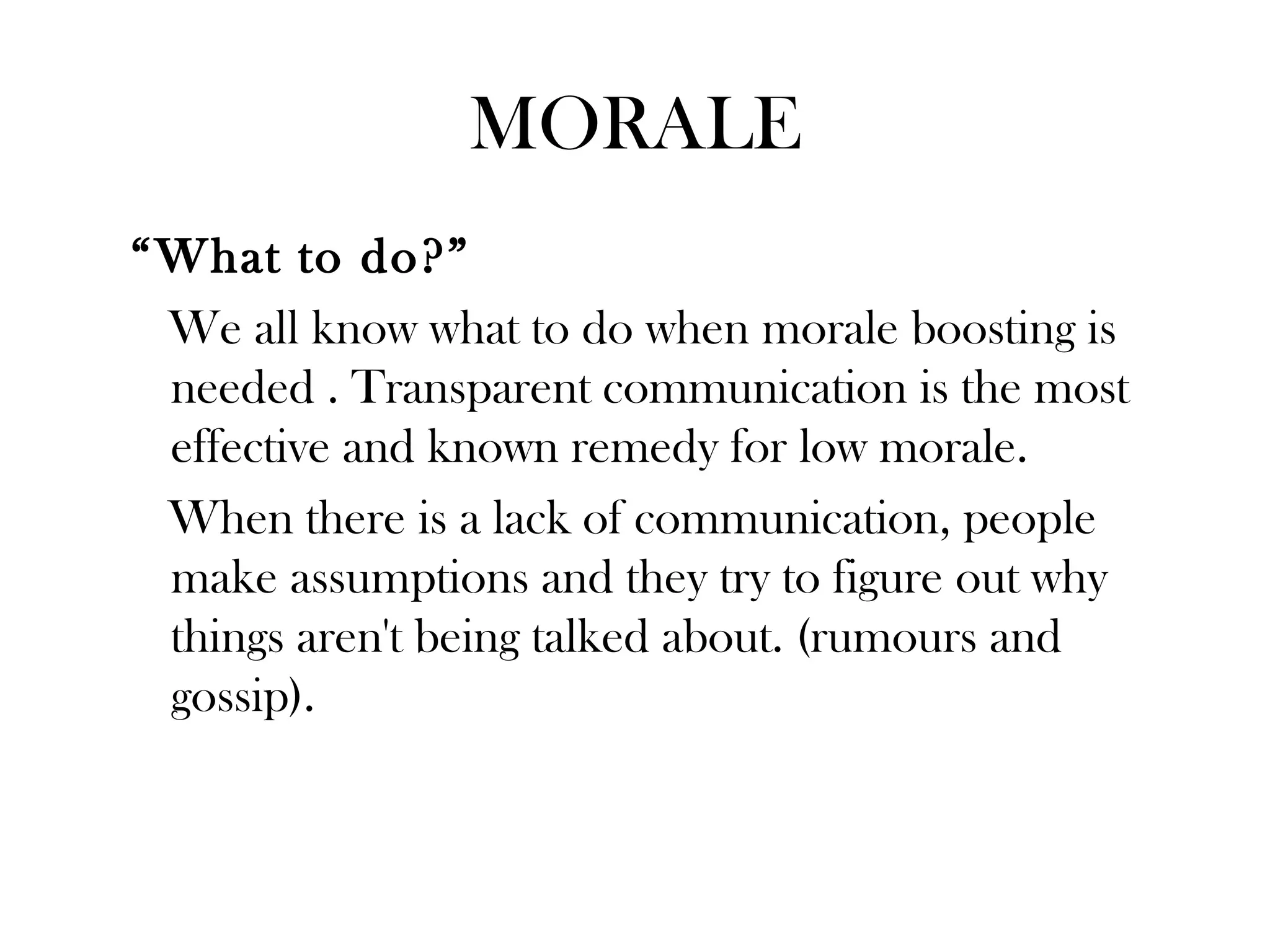Measuring Morale | PPT
