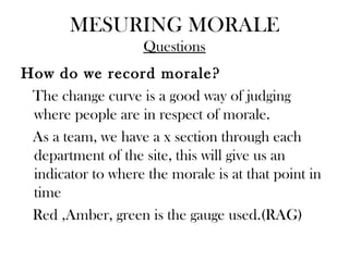 Measuring Morale | PPT