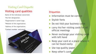 Presentation- Corporate Etiquette NKT | PPT