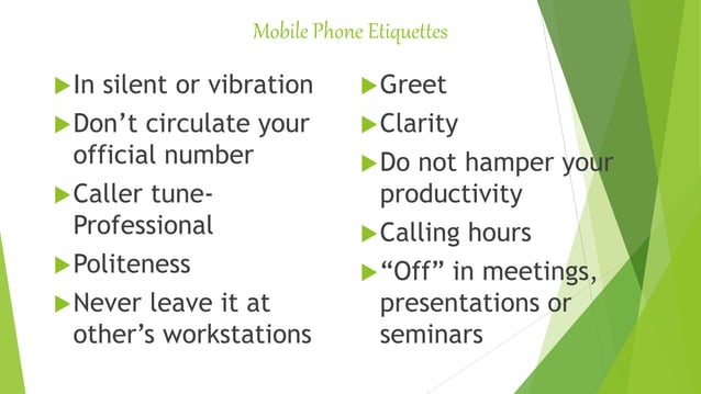Presentation- Corporate Etiquette NKT | PPT