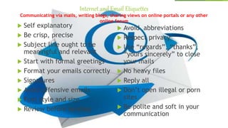 Presentation- Corporate Etiquette NKT | PPT