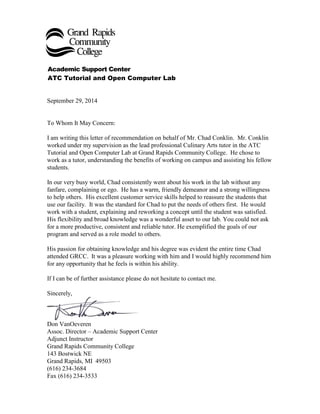 Don - Letter of Recommendation | PDF