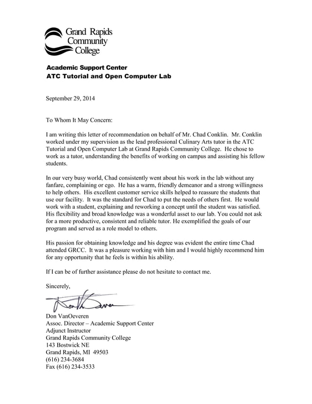 Don - Letter of Recommendation | PDF