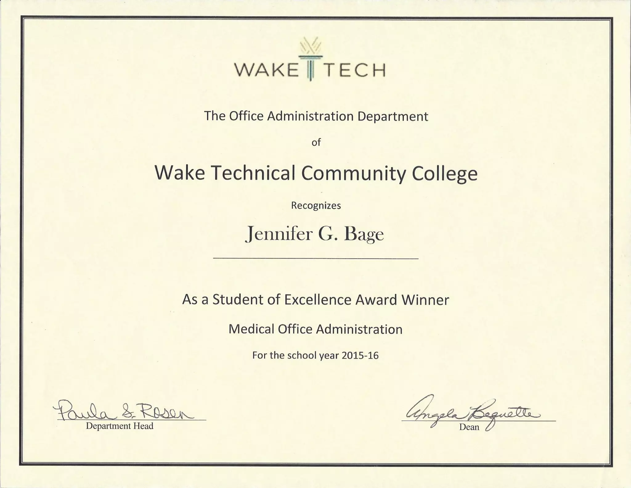 Student Excellence Award | PDF