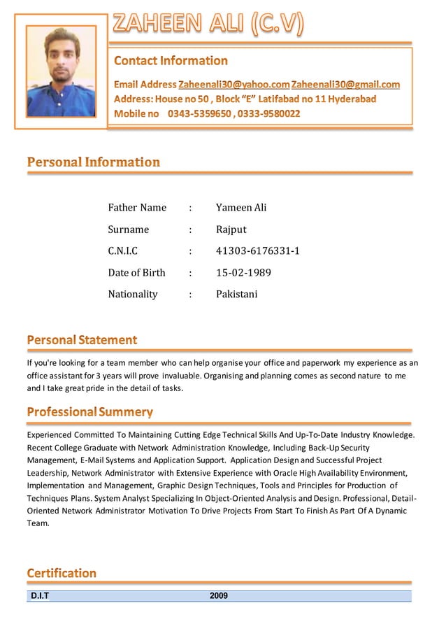 Personal Information | PDF