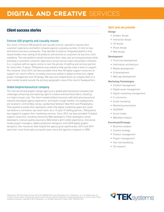 Digital and Creative Services Brochure | PDF