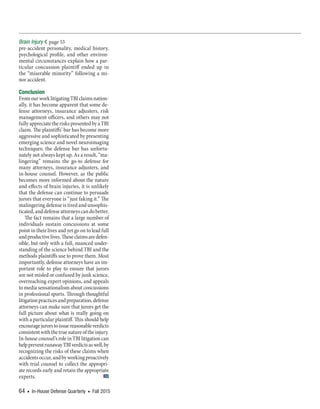 IH - Traumatic Brain Injury - A Primer for In-House Counsel and Claims ...