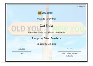 Danijela mind mastery | PDF