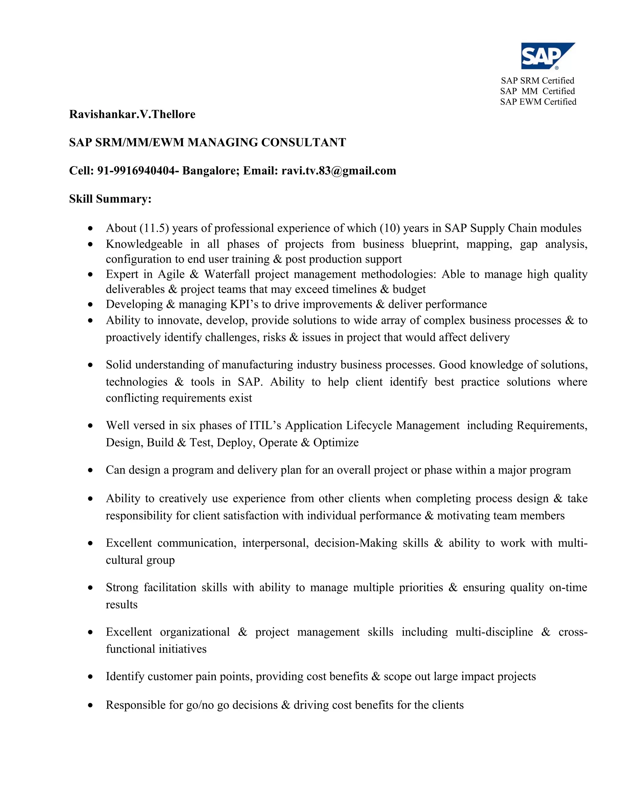 Sap Project Manager New Pdf