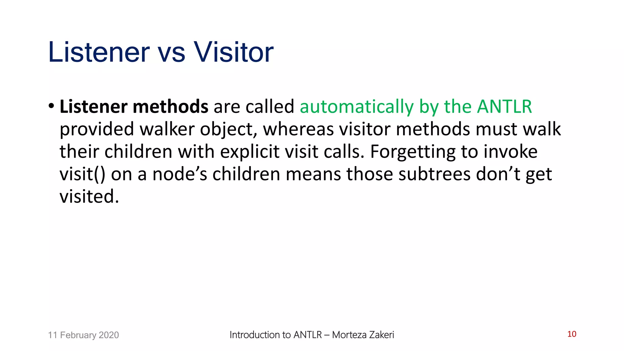 Antlr part3 getting_started_in_c_sharp | PPTX